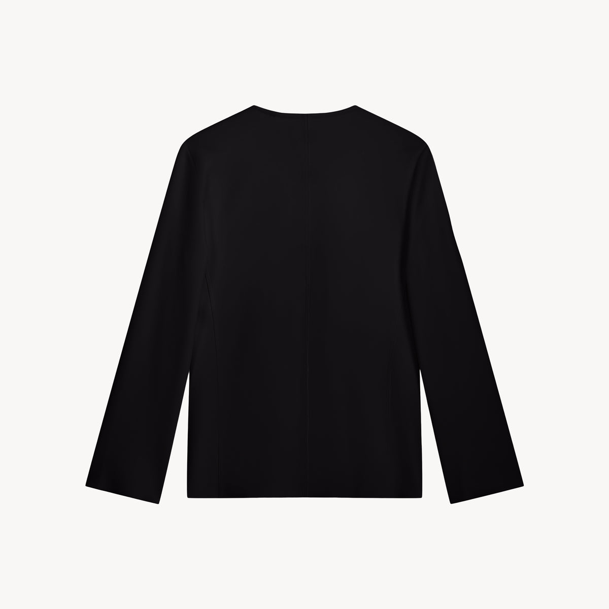 Black fitted tunic with hook closure – APOSTROPHE PARIS